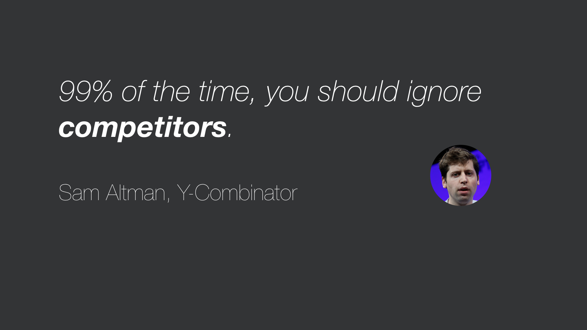 Why you shouldn’t ignore your competitors | Product Habits